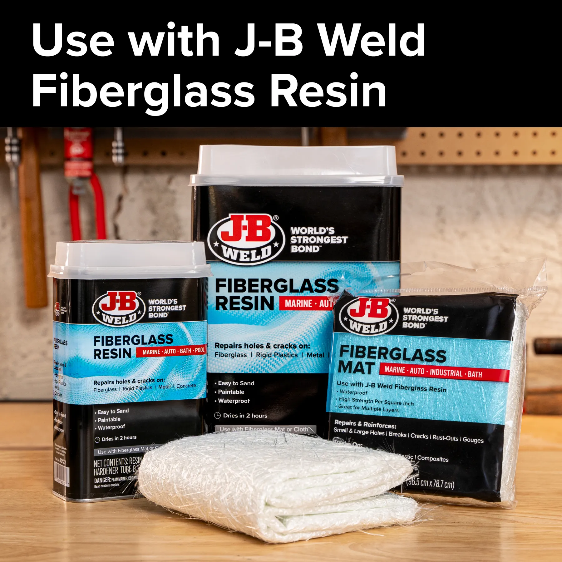 Fiberglass Mat 8 Sq. Ft. | J-B Weld