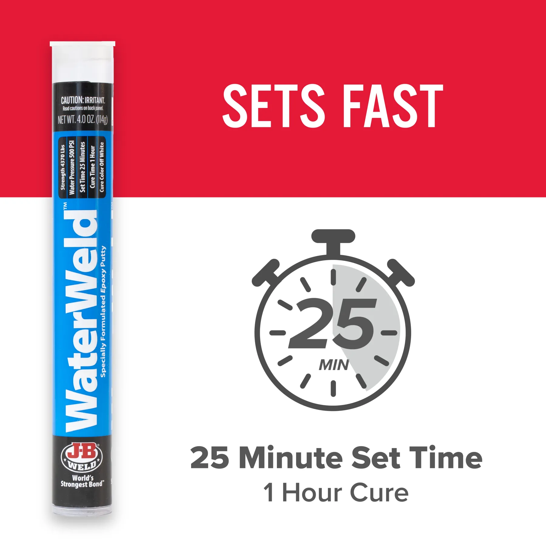 WaterWeld Epoxy Putty - 7 in | J-B Weld