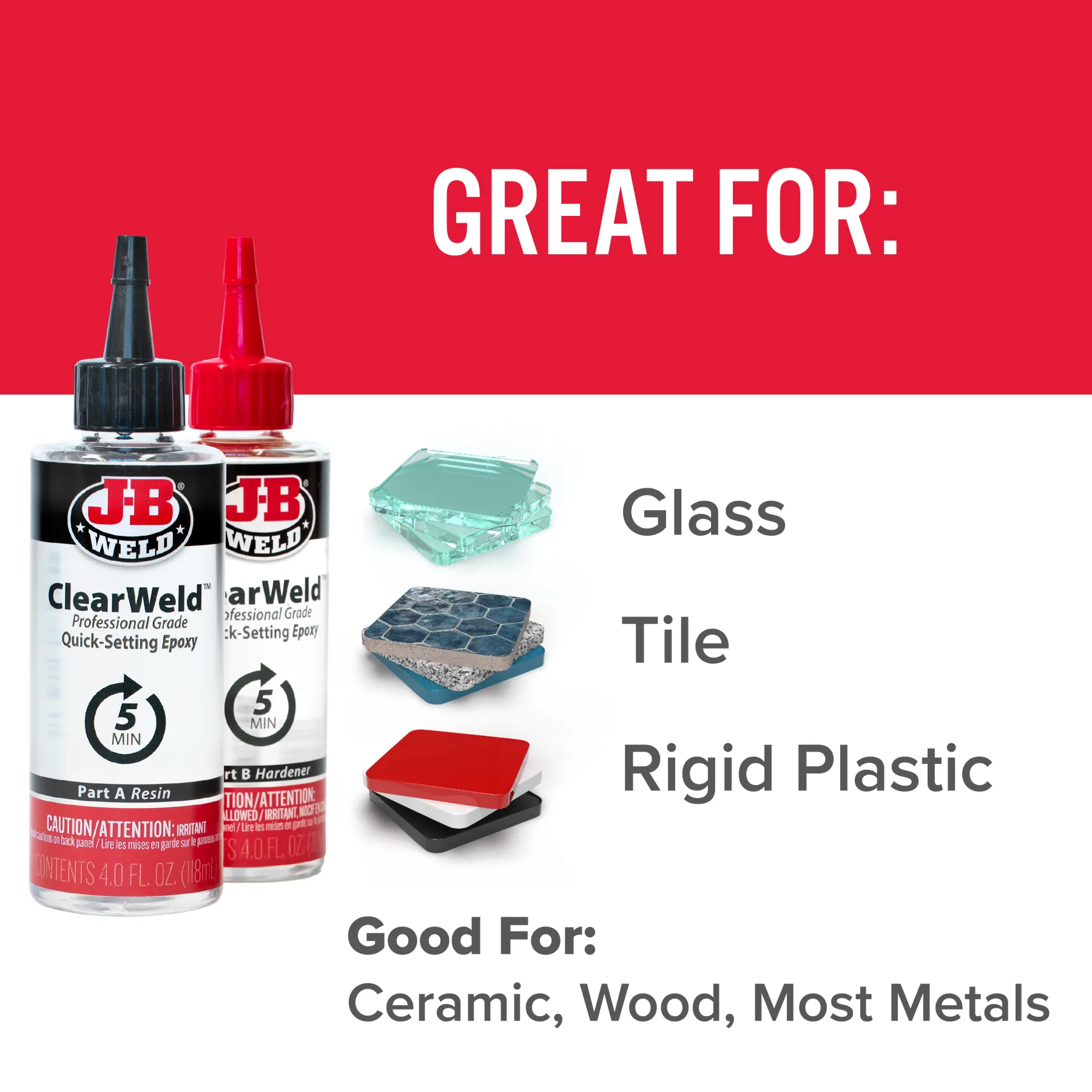 ClearWeld Pro Size | J-B Weld