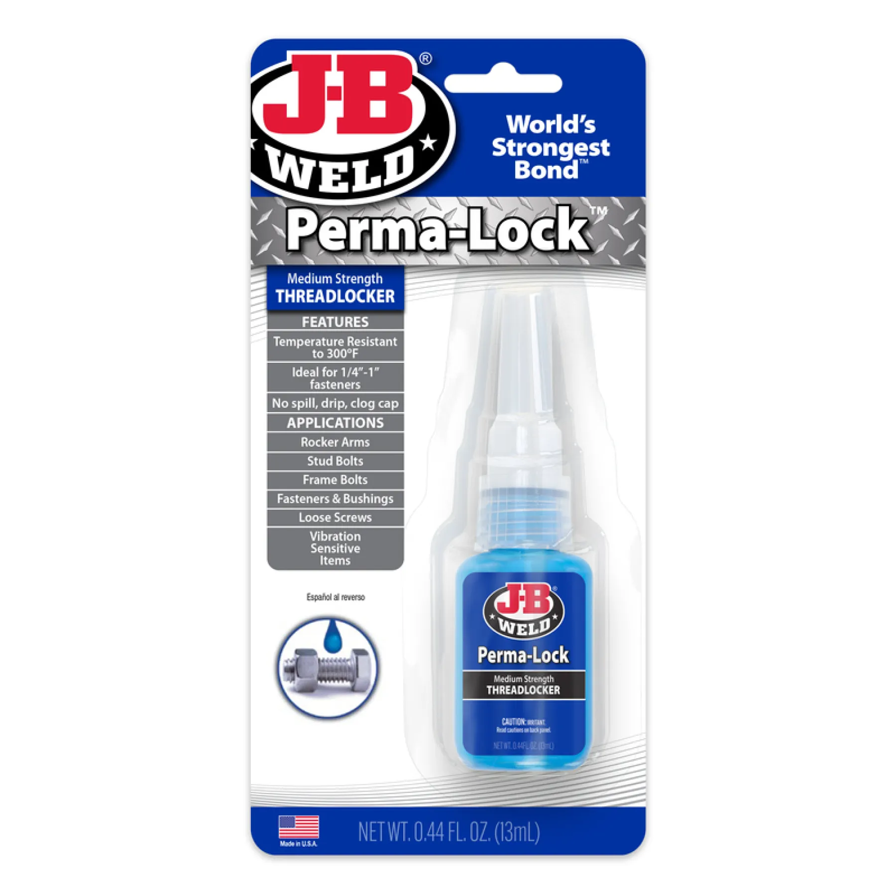 Perma Lock Blue Threadlocker 13ml | J-B Weld