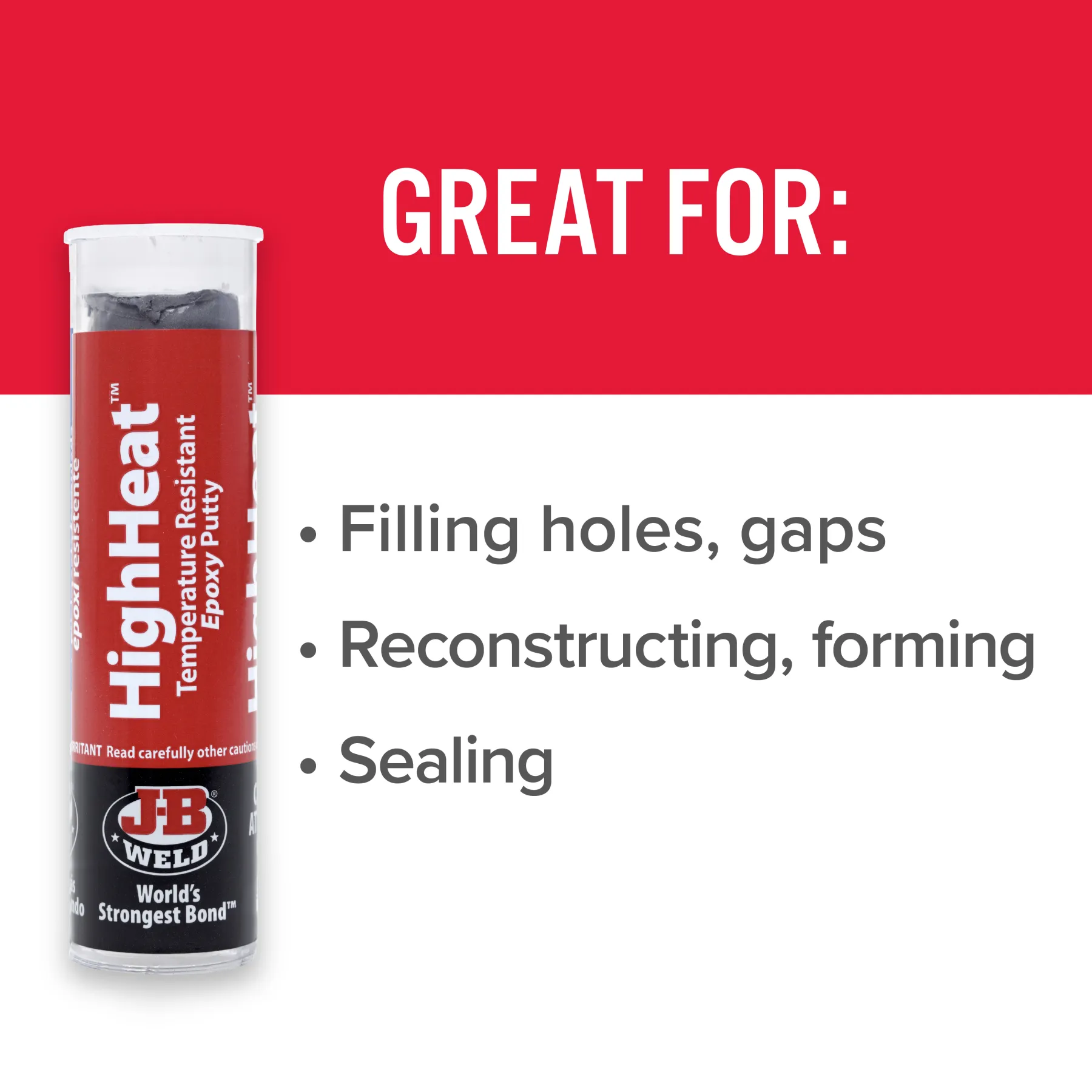 HighHeat Epoxy Putty | J-B Weld