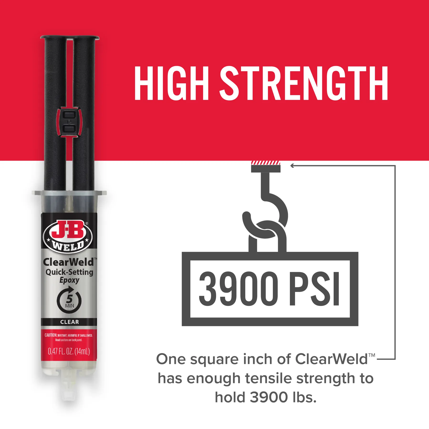 ClearWeld Syringe 14ml | J-B Weld