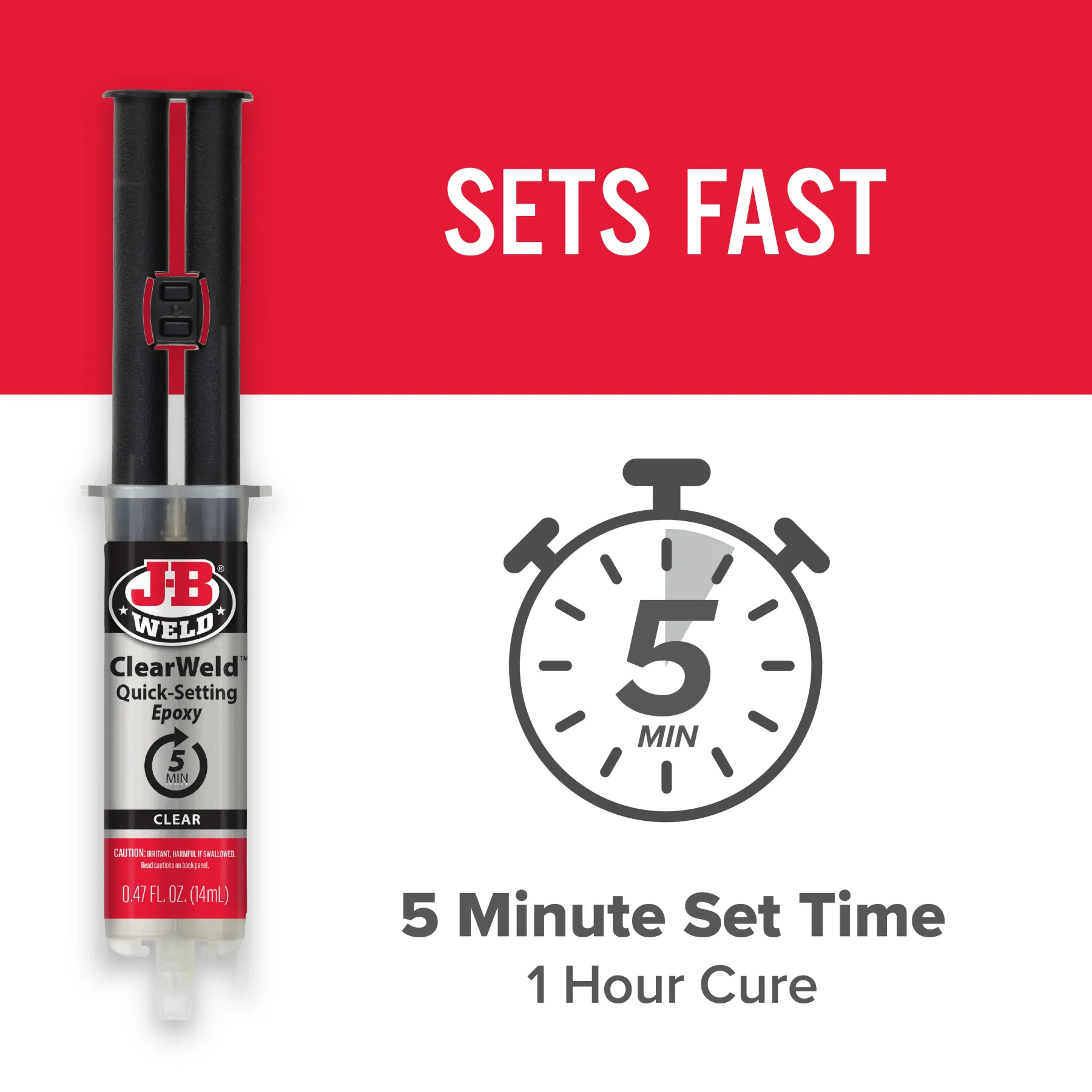 ClearWeld Syringe 14ml | J-B Weld