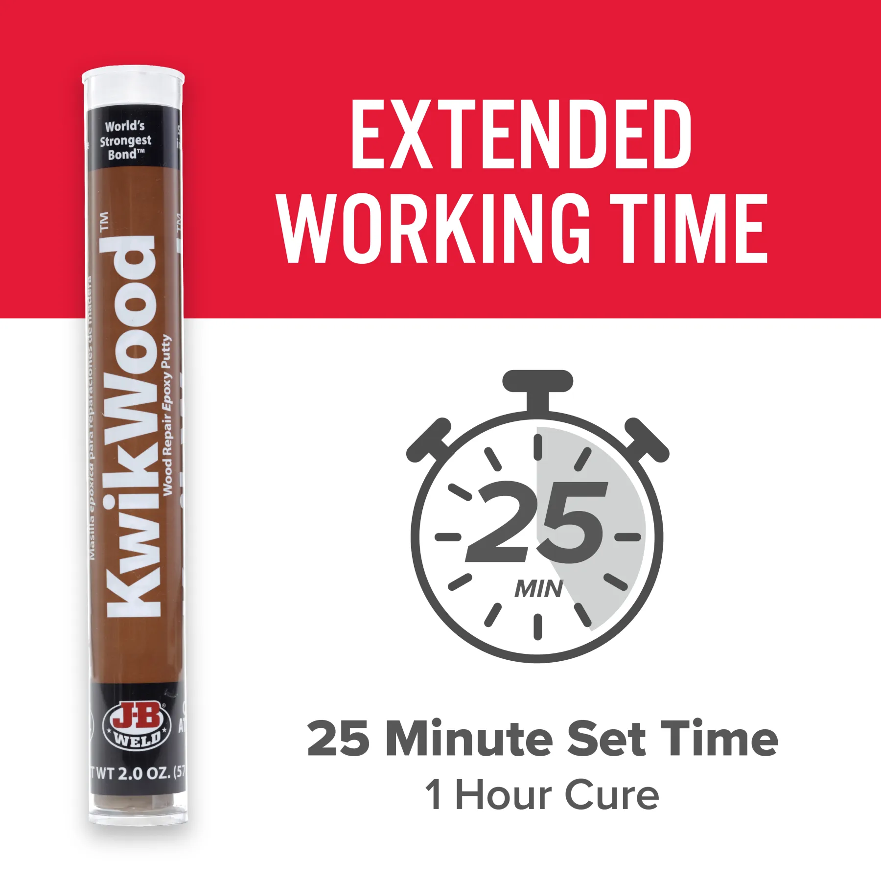 KwikWood Epoxy Putty - 2oz | J-B Weld