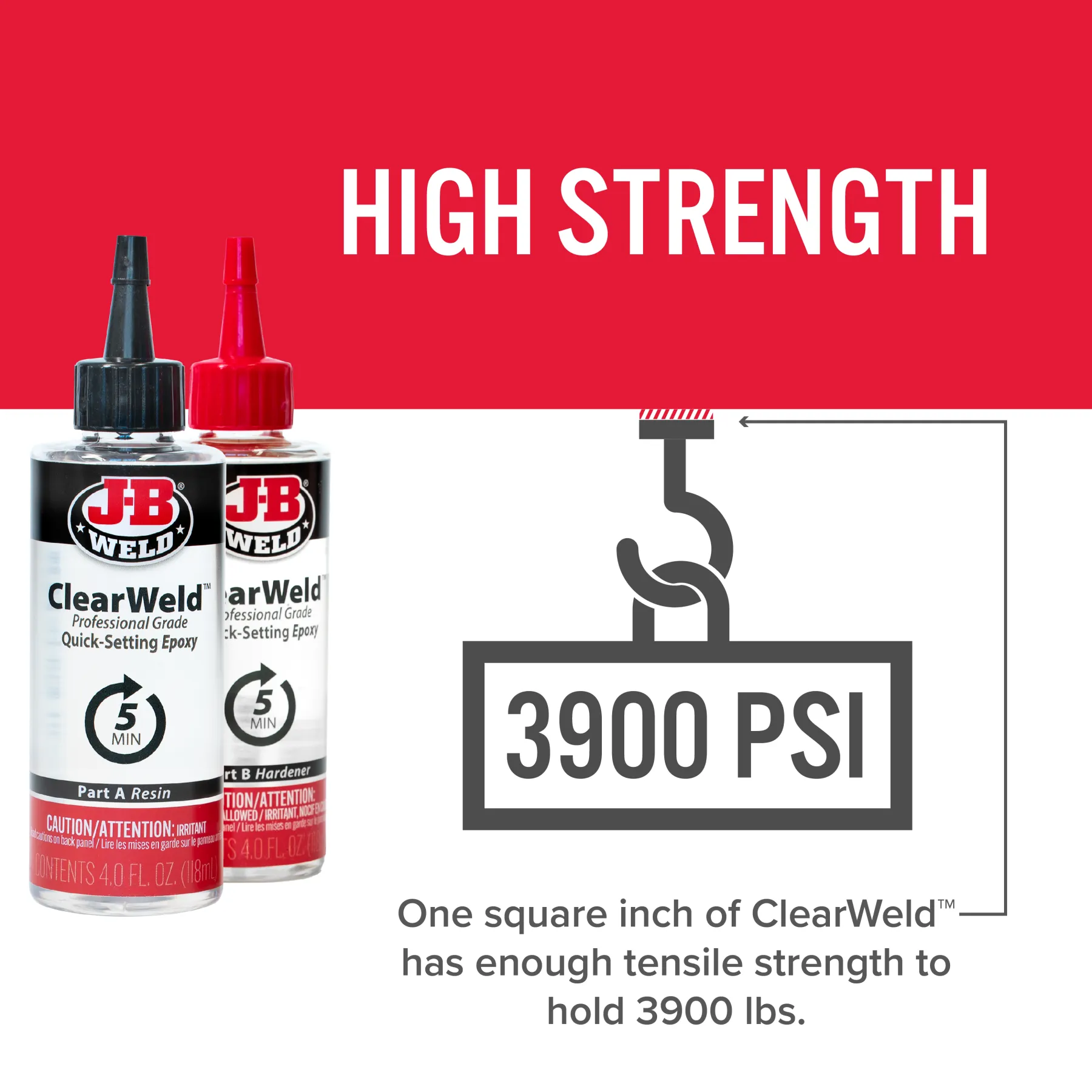 ClearWeld Pro Size | J-B Weld