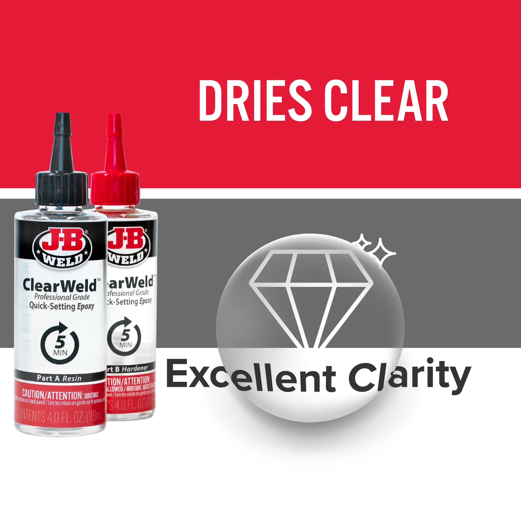 ClearWeld Pro Size | J-B Weld