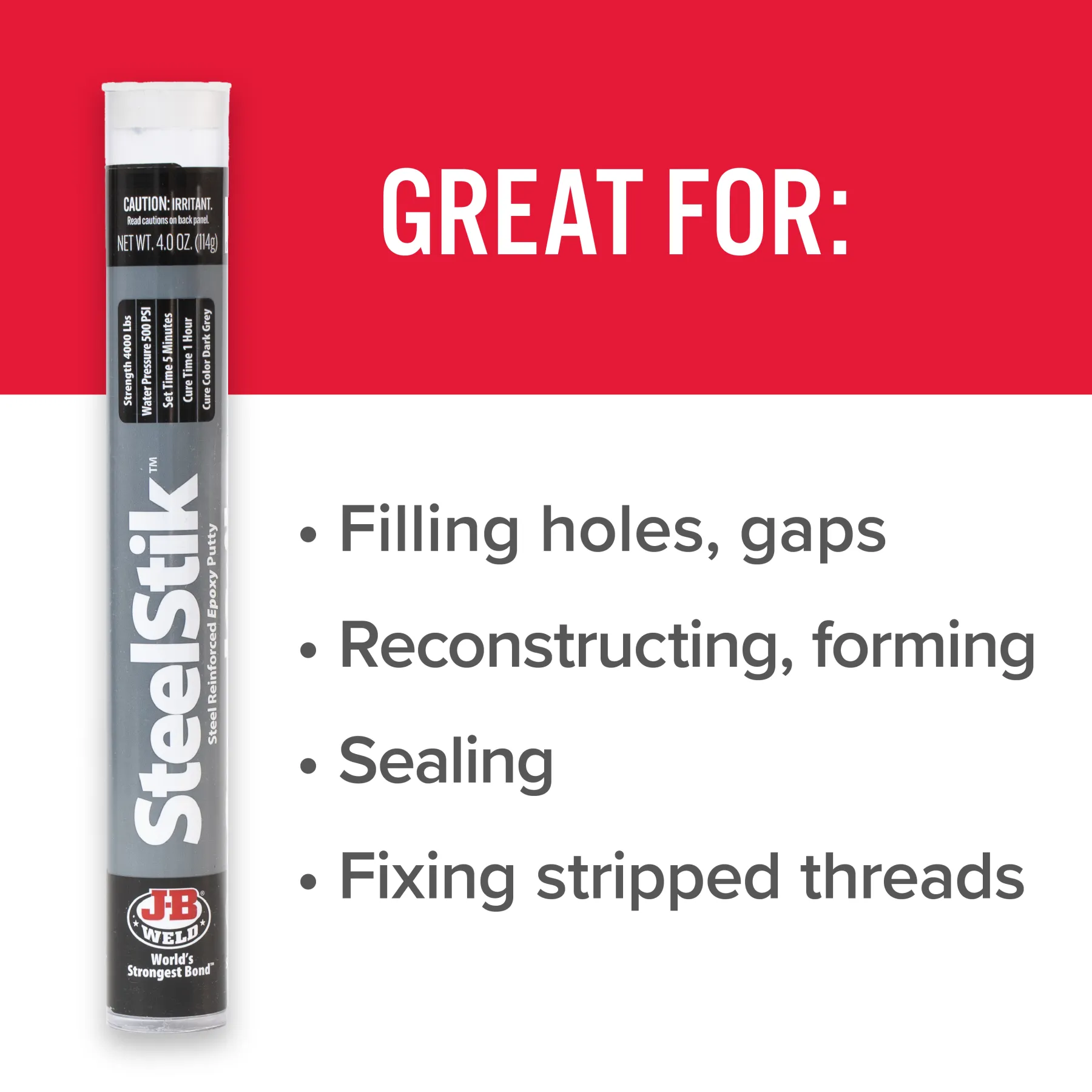 SteelStick Epoxy Putty - 2oz | J-B Weld