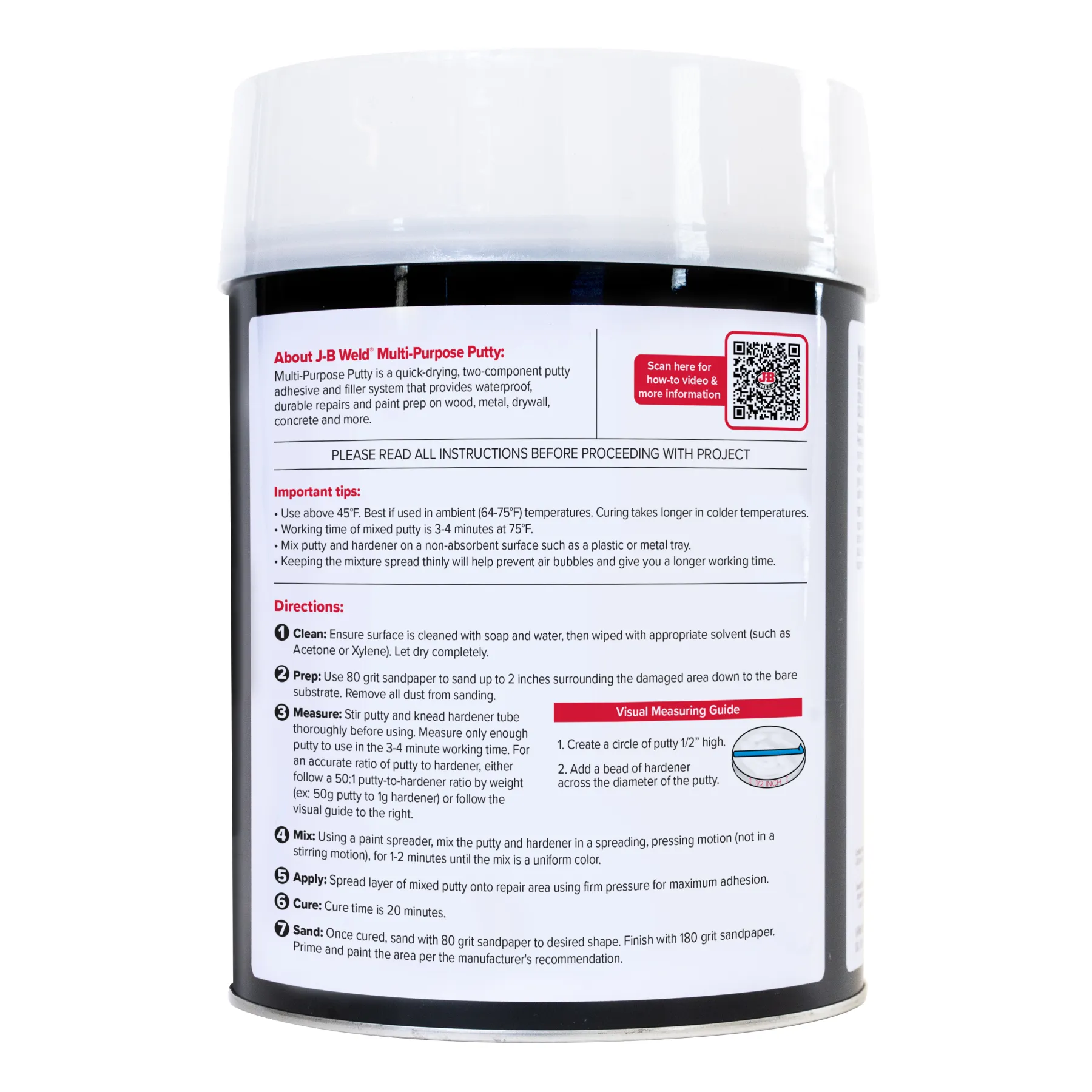 Multi-Purpose Putty Gallon | J-B Weld