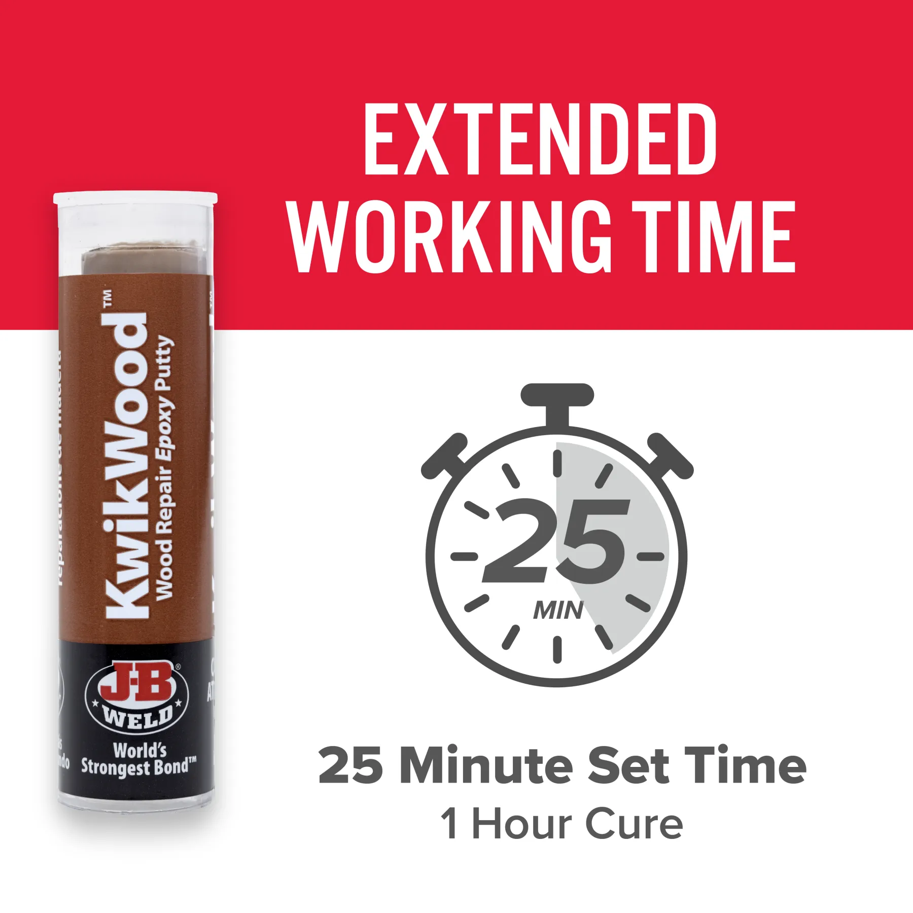 KwikWood Epoxy Putty - 1oz | J-B Weld