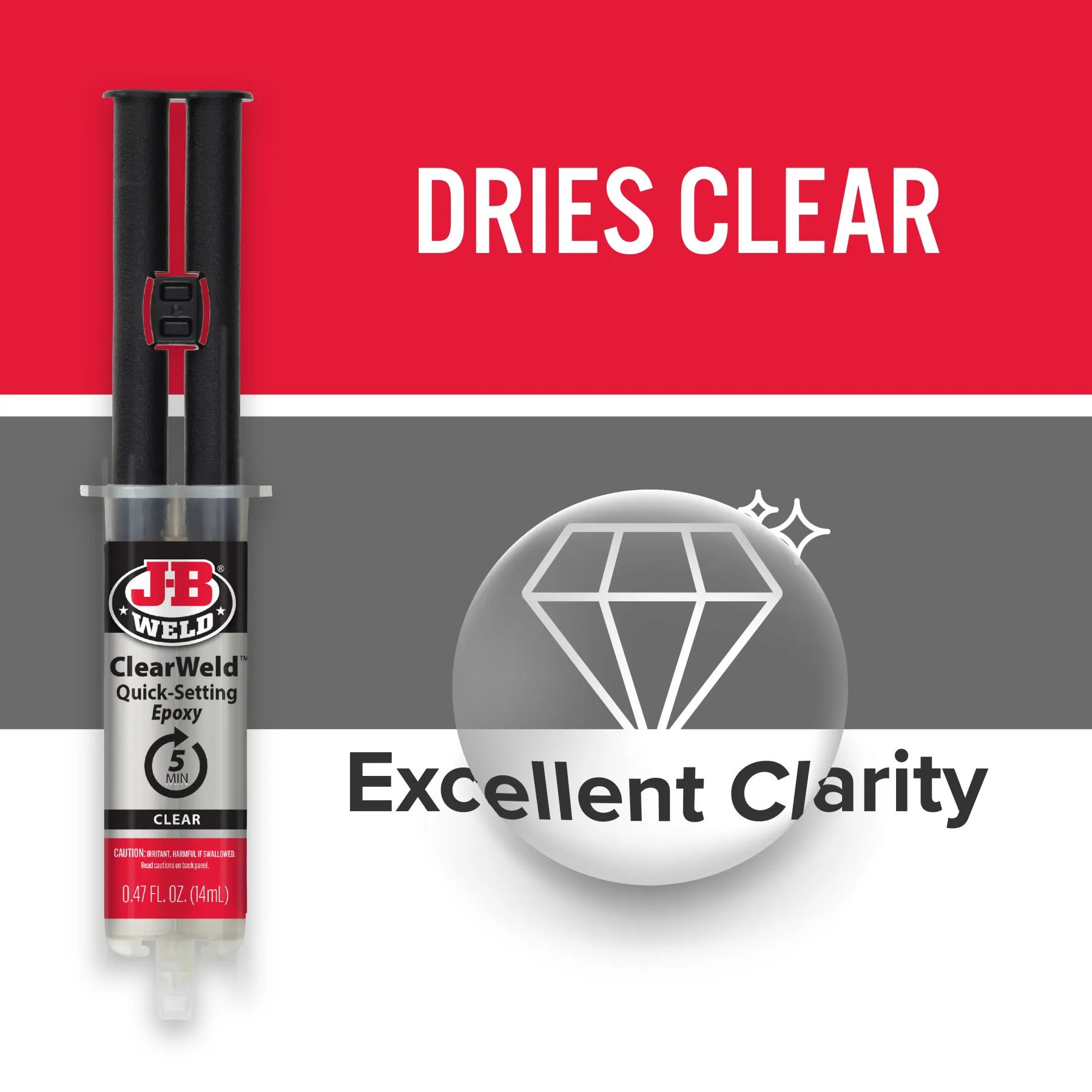 ClearWeld Syringe 14ml | J-B Weld