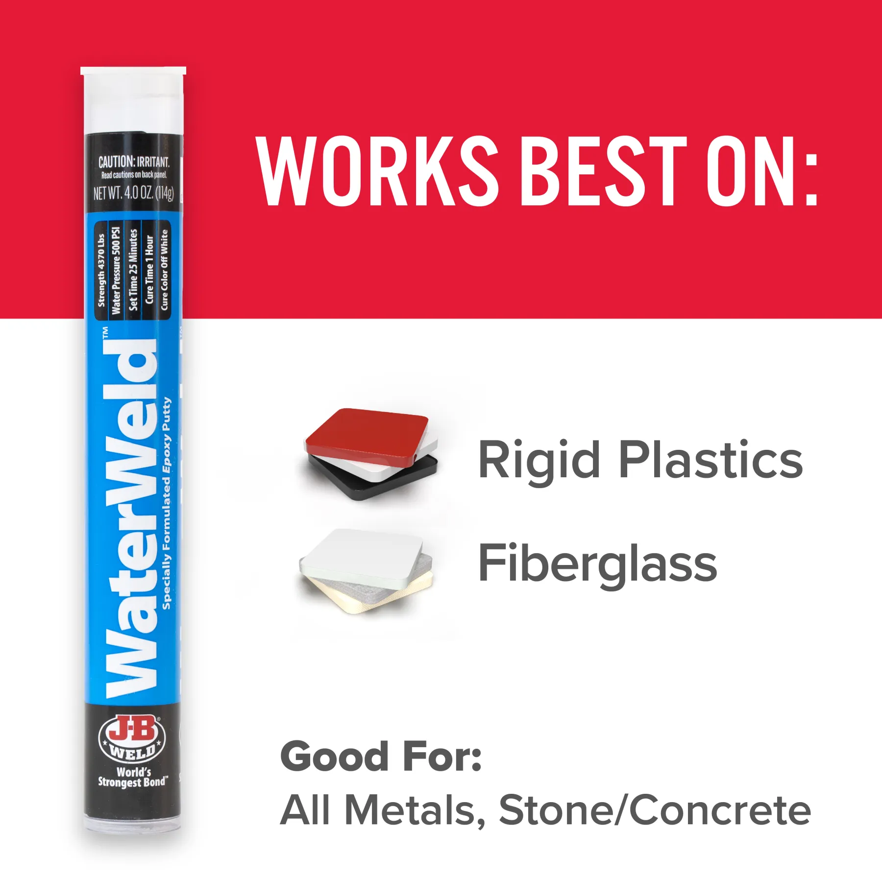 WaterWeld Epoxy Putty - 7 in | J-B Weld