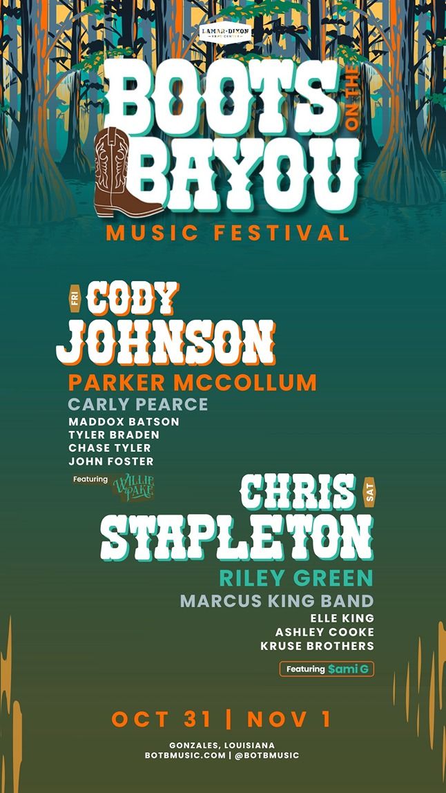 Introducing the Boots on the Bayou Festival in Gonzales, Louisiana ...