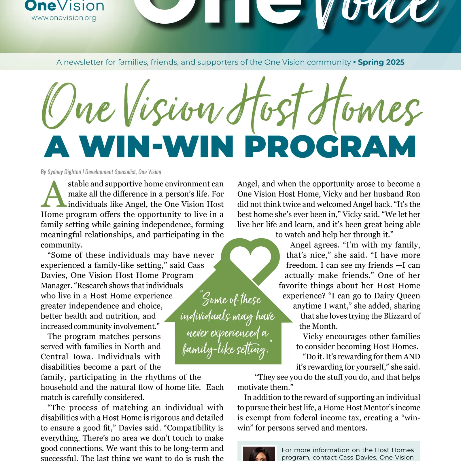 Subscribe to Our One Vision Newsletter | One Vision