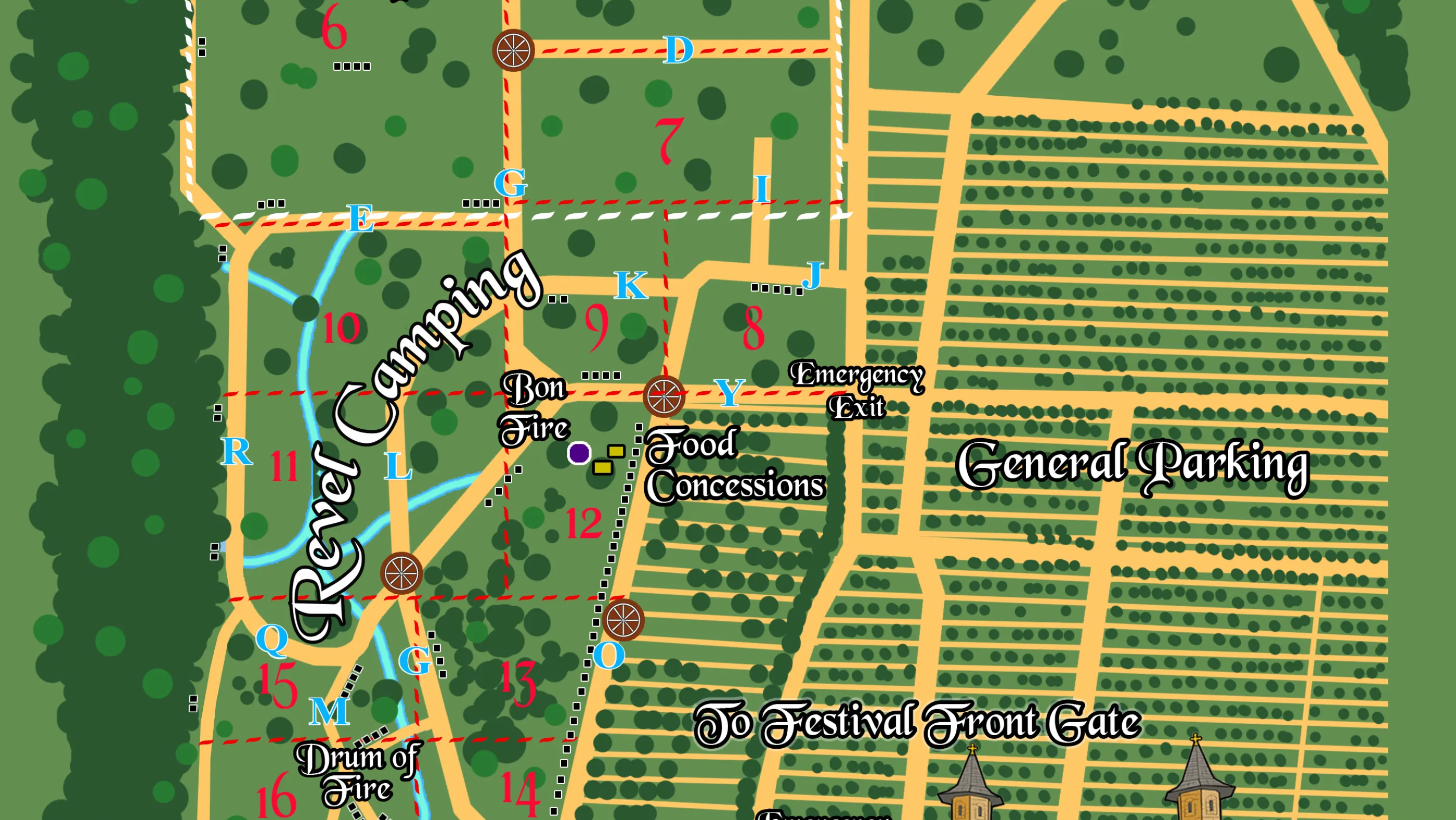 Fields of New Market Campground Map | Texas Renaissance Festival