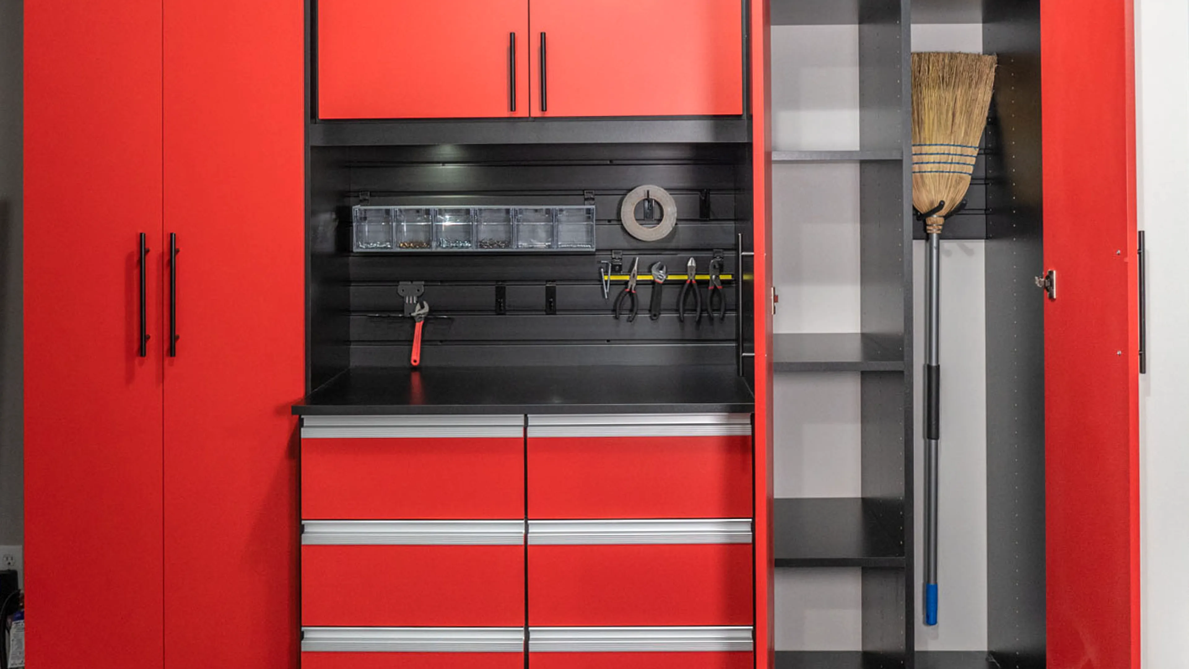 Metal Legs for Garage Cabinets | Artisan Custom Closets