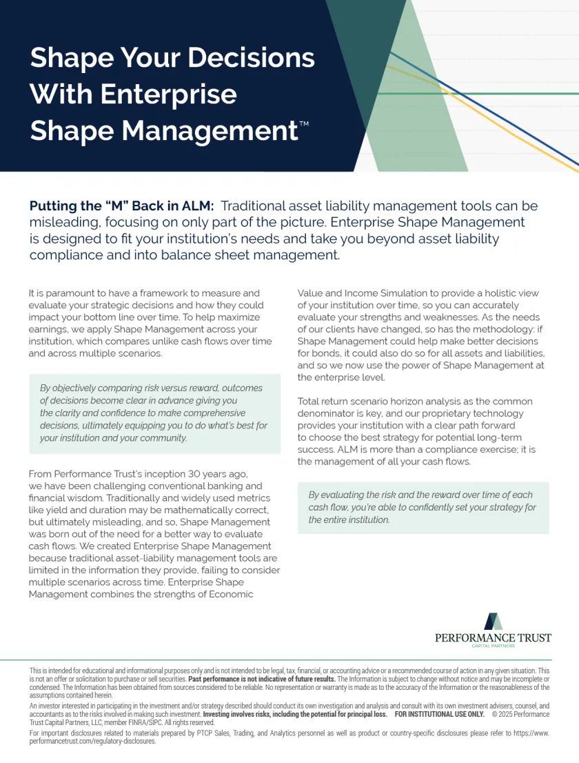 Asset Liability Management | Performance Trust