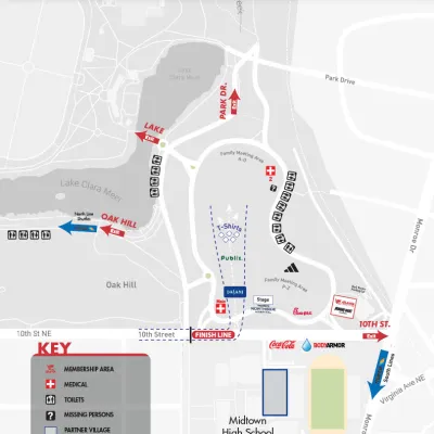 Peachtree Road Race Maps | Atlanta Track Club