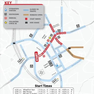 Peachtree Road Race Maps | Atlanta Track Club