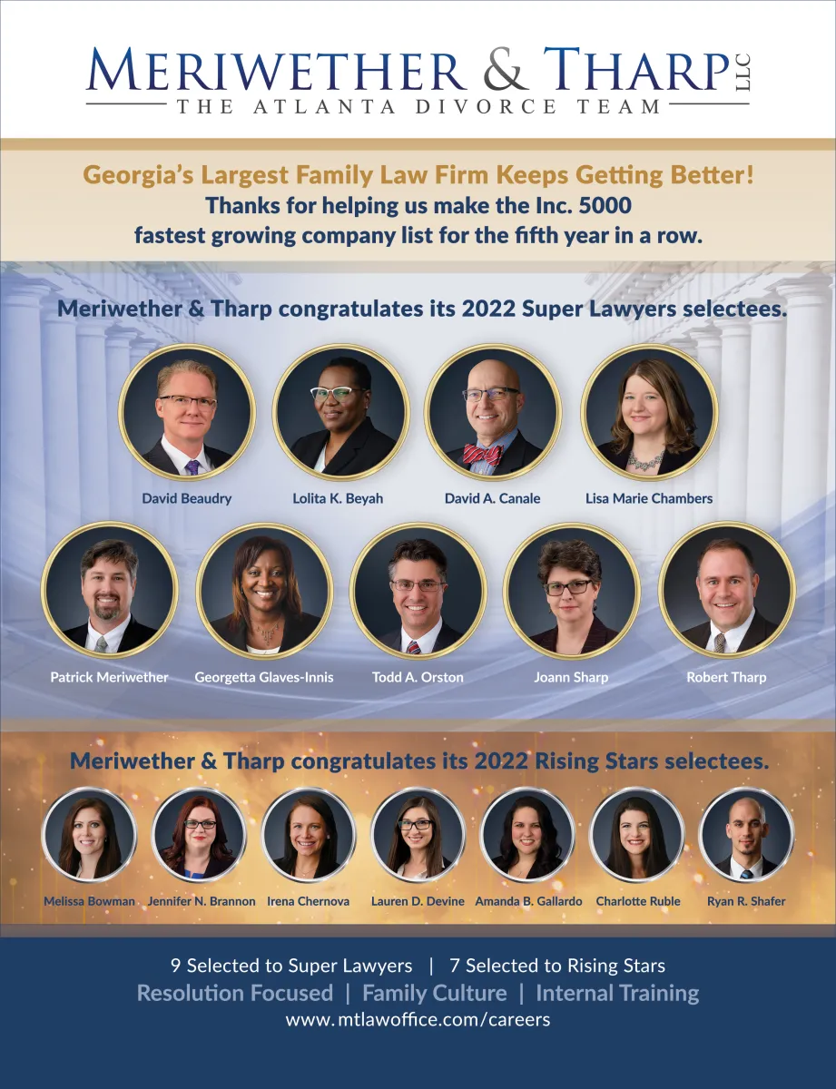 Experienced Divorce Lawyers in Atlanta | Meriwether & Tharp, LLC