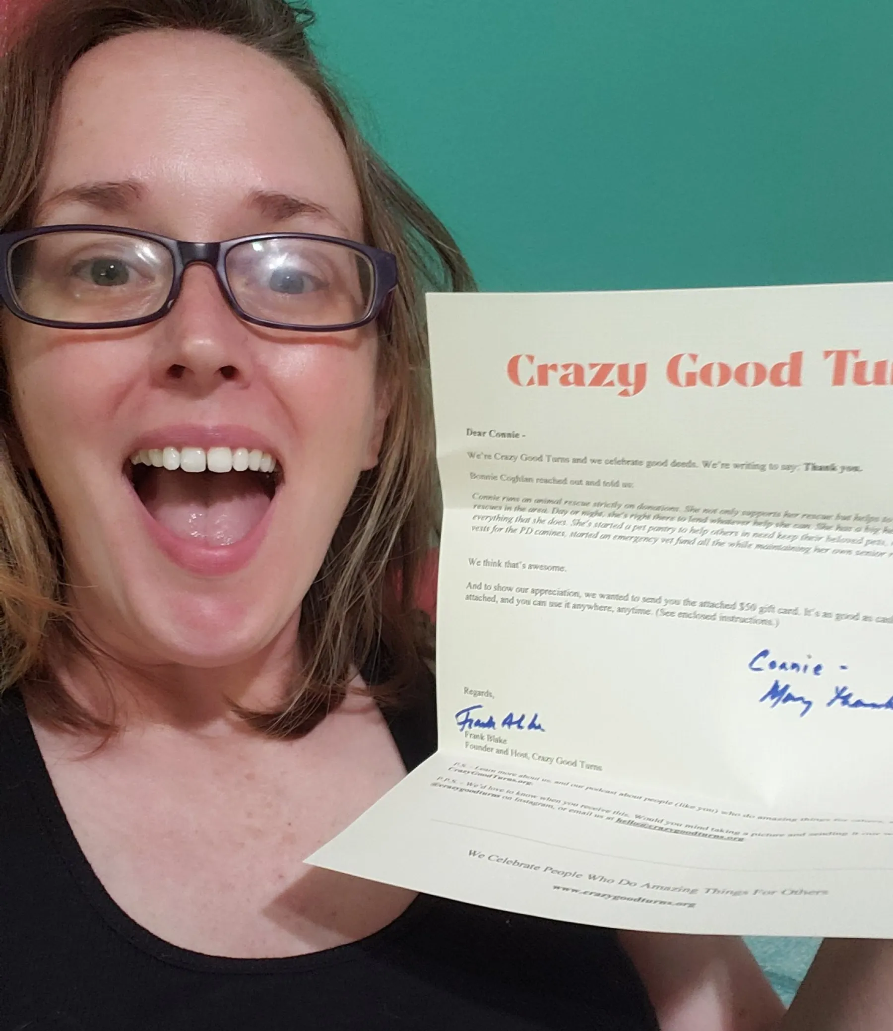 Send a $50 Thank You | Crazy Good Turns