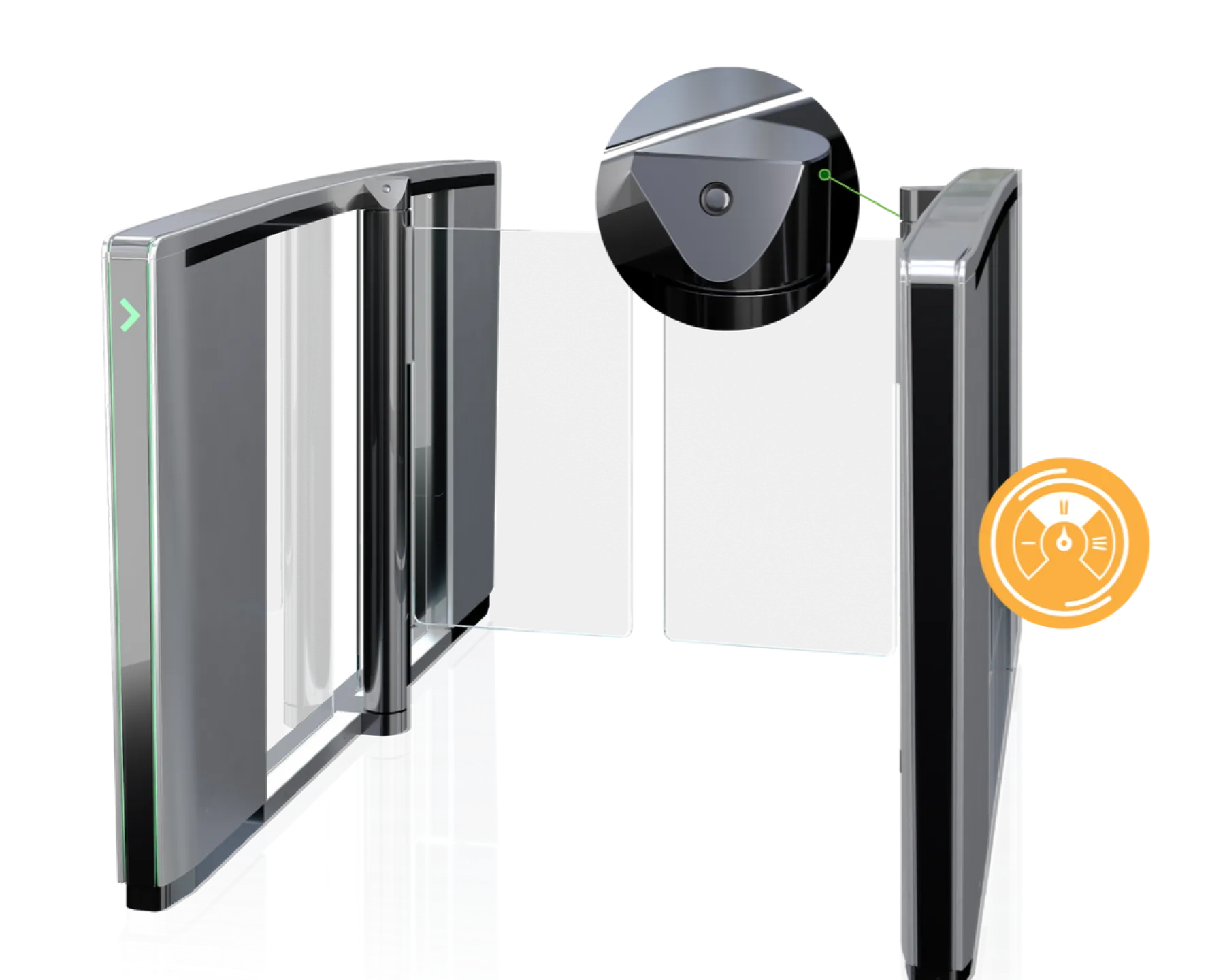 Boon Edam Lifeline Speedlane Vision with Facial Recognition