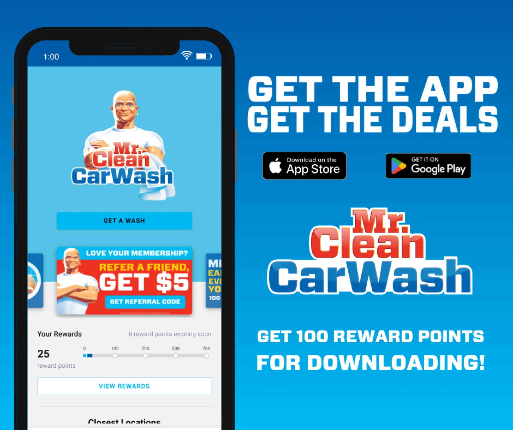 App | Mr. Clean Car Wash